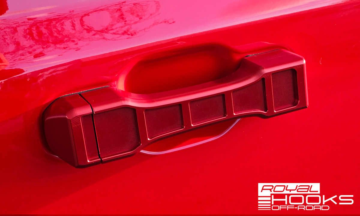 Door Handle - BILLET (Royal Hooks) RED fits Jeep Wrangler JL - JT – Royal Hooks